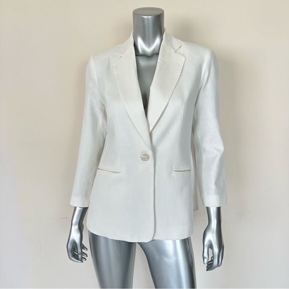 Magaschoni | Jackets & Coats | New Magaschoni Women Linen Jacket Size S ...